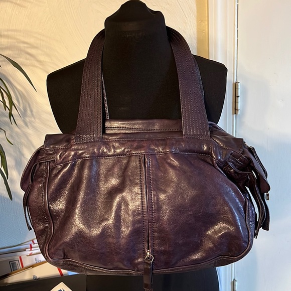 Francesco Biasia | Bags | Francesco Biasia Purple Italian Leather ...